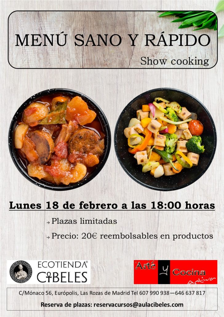 Menú sano y rápido | Ecotienda Cibeles